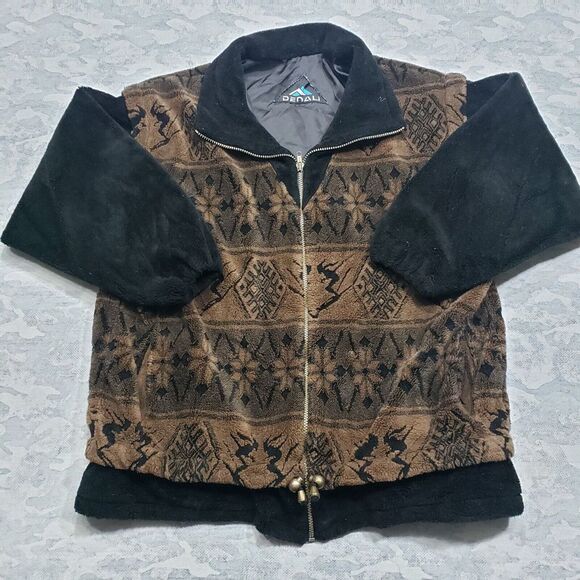 Jackets & Coats | Denali Jacket Mens Large Brown Aztec Print Fleece ...